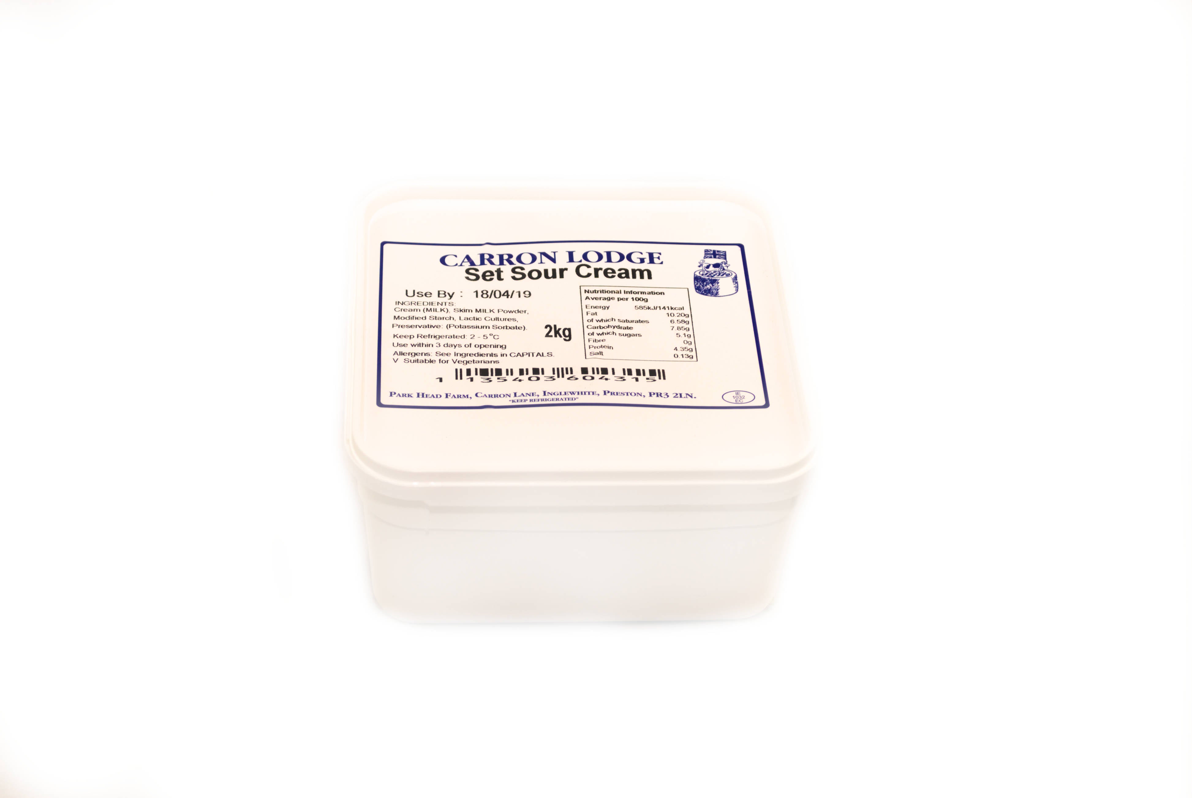Set Soured Cream 2kg – Parkers Foodservice