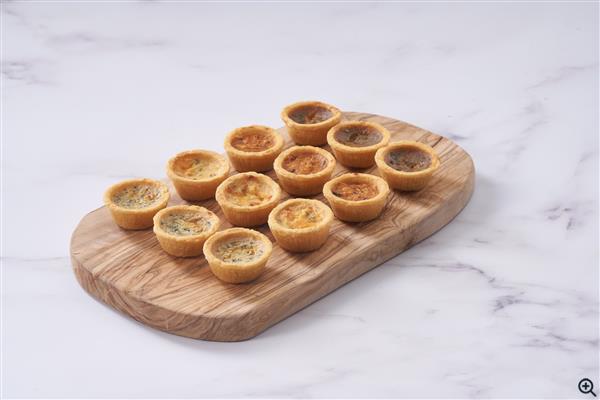 Frozen Mini Quiche Selection 48 x 21gm – Parkers Foodservice
