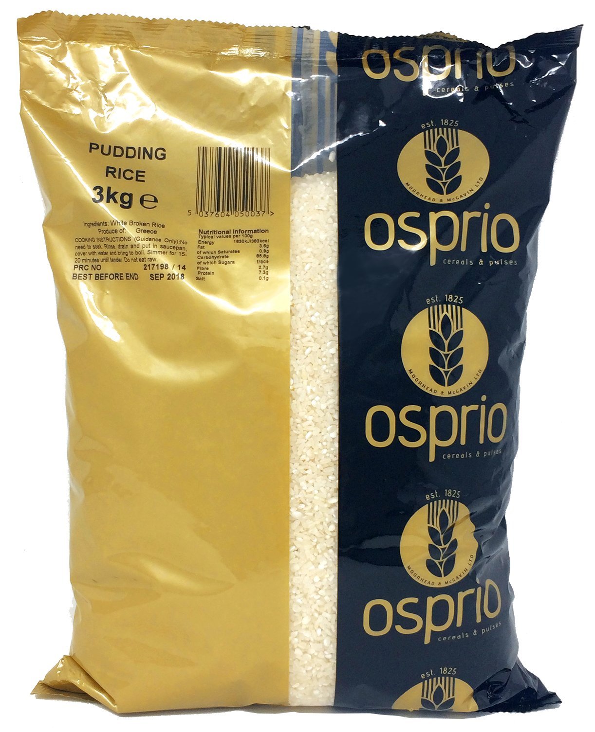 Osprio Pudding Rice 3kg – Parkers Foodservice