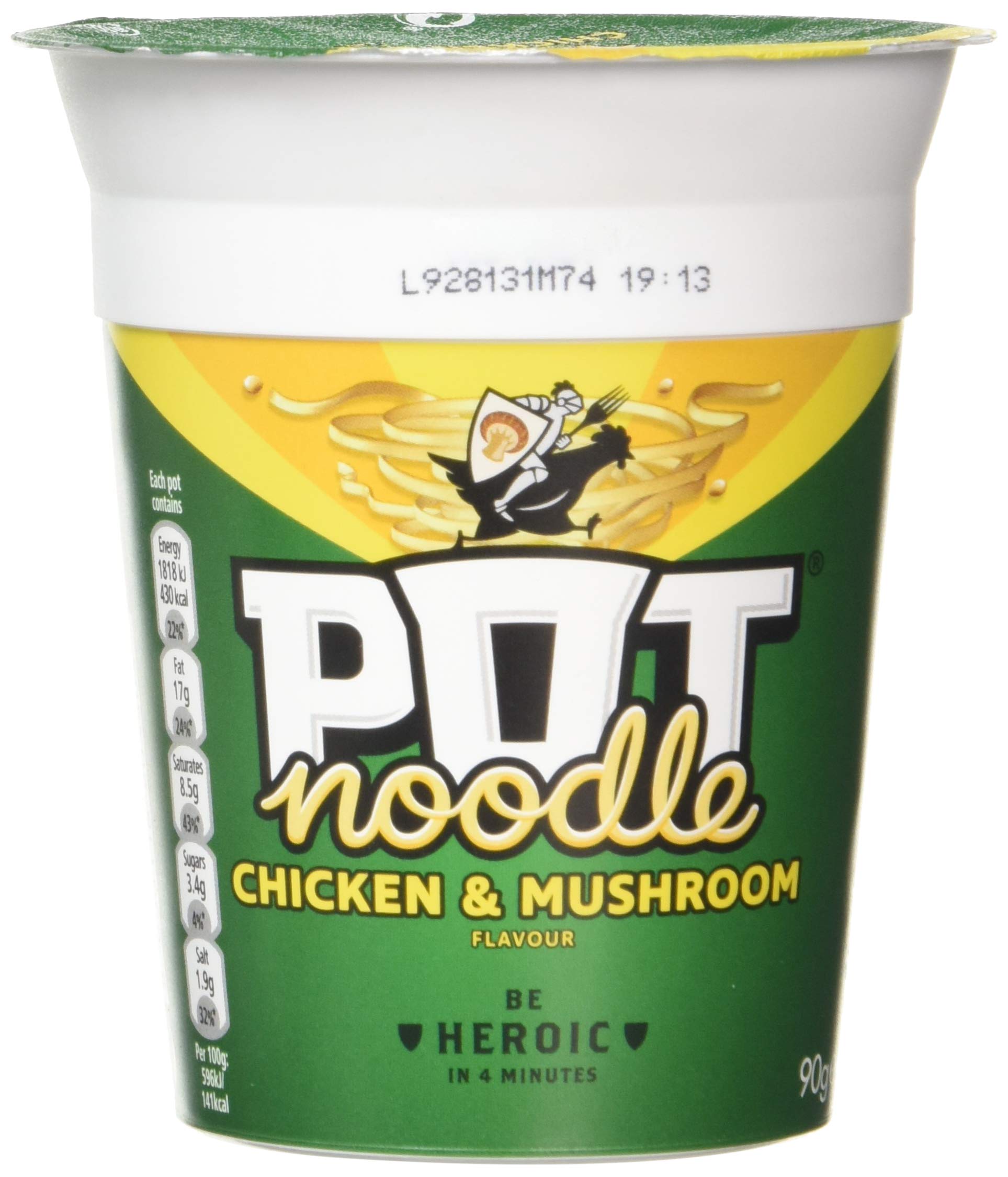 Pot Noodle Chicken & Mushroom 12 x 90gm – Parkers Foodservice